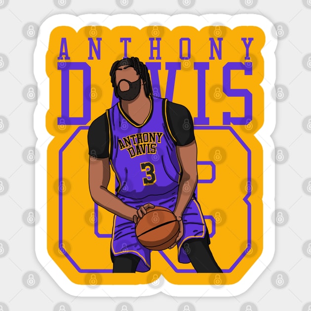 Anthony Davis Comic Style - Anthony Davis - Sticker | TeePublic